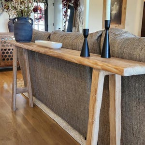 Slim Noodle Sofa Table- Entry, Console, Sideboard, 78"x8"x30" Solid ...