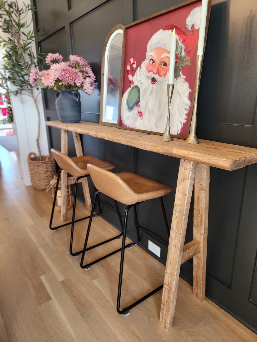 Noodle Wood Table 6ft X 10x 36 Console, Pub Dining, Tall Desk, Entry ...