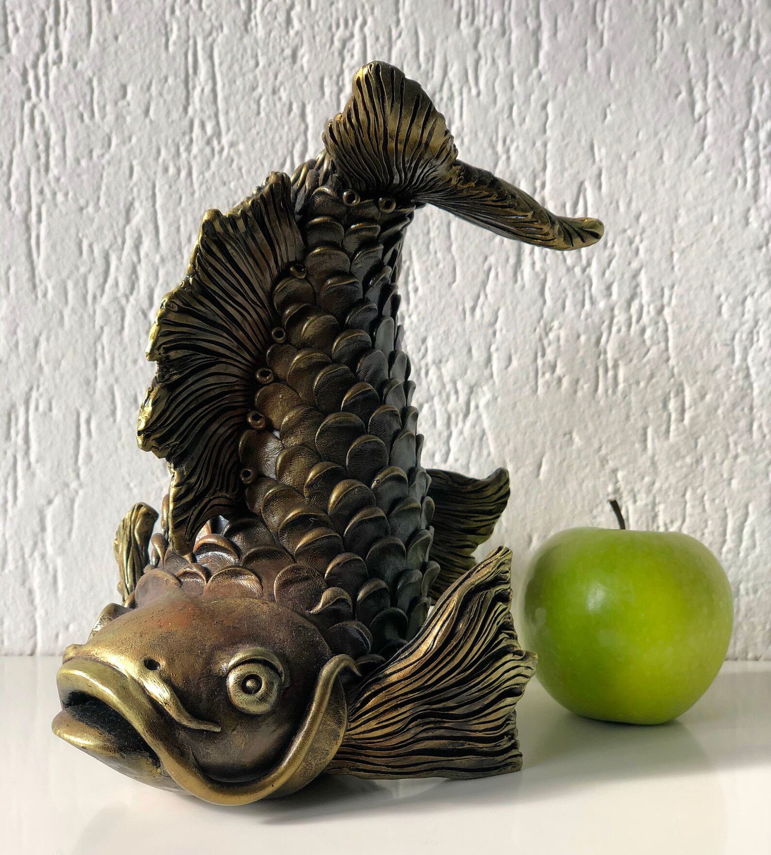 Decorative Handmade Koi Fish, Living Room Office Desktop, Koi Fish Made ...