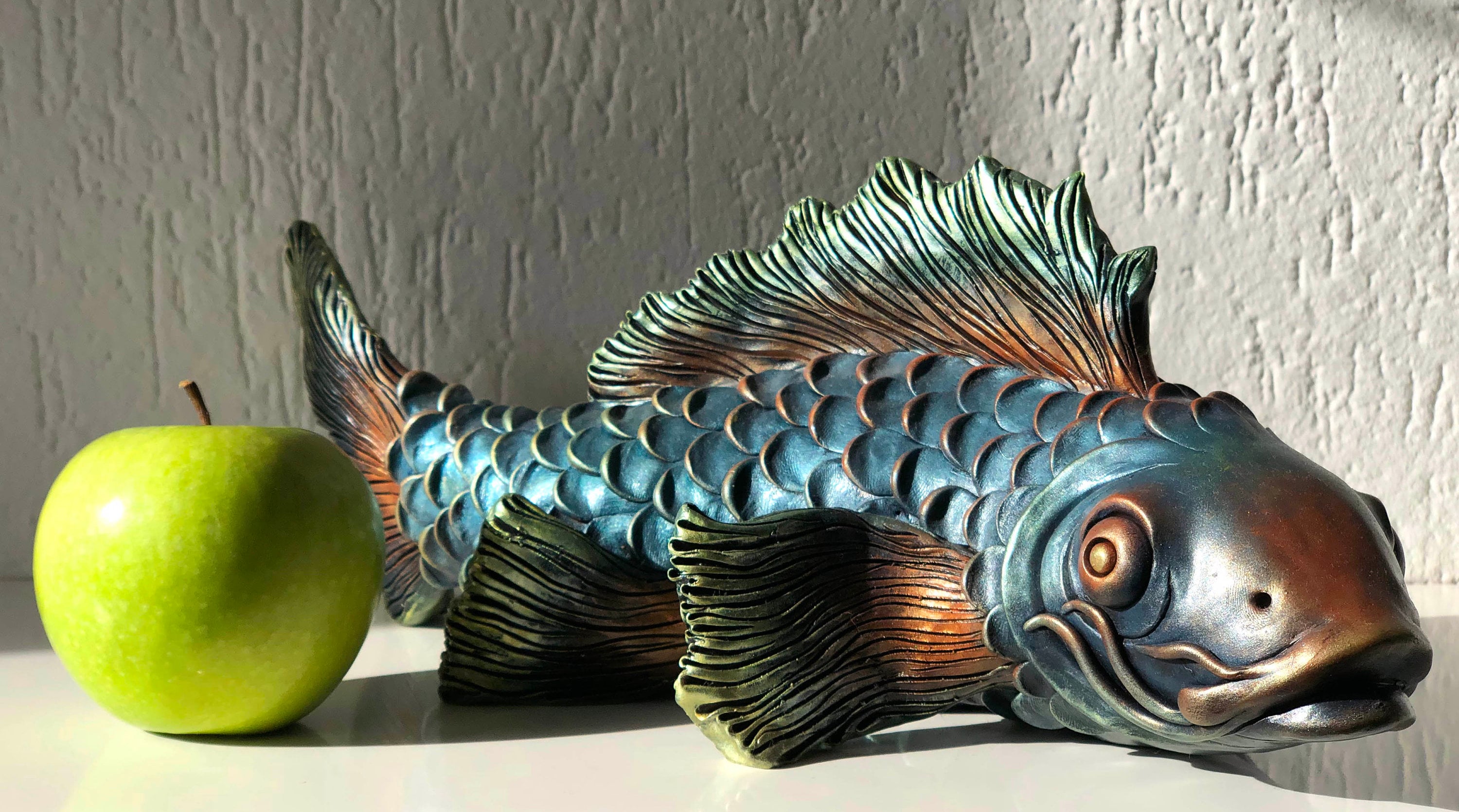 Decorative Handmade Koi Fish, Living Room Office Desktop, Koi Fish Made ...