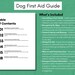 Dog First Aid Guide | Injury Care | Emergency Guide | Instant Download ...