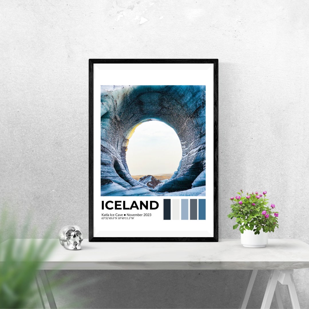 Iceland Print Iceland Wall Art Iceland Art Print Iceland Photo Katla ...