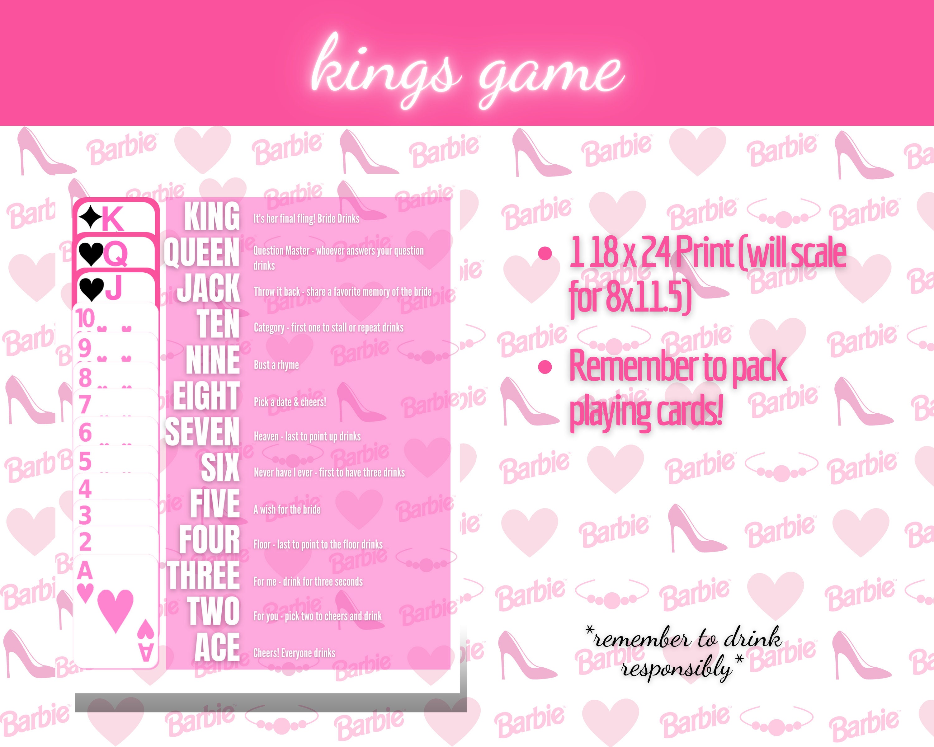 Barbie Bachelorette Party Games | Bachelorette Weekend | Drinking Game ...