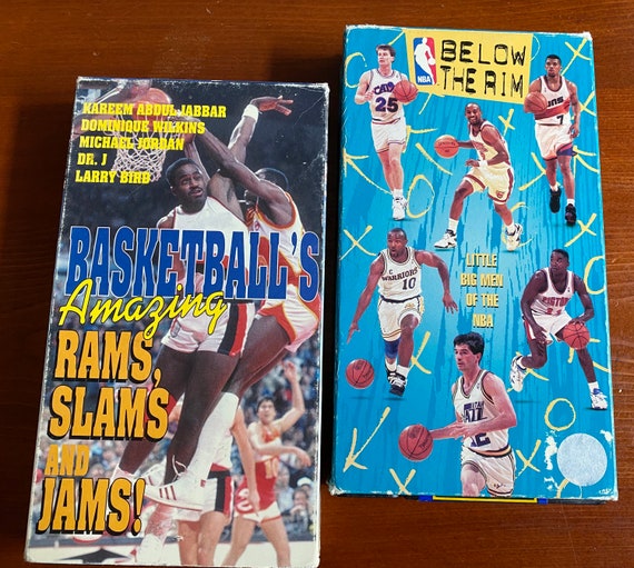 Lot of 2 Basketball VHS Tapes Rams Slams Jams and Below | Etsy