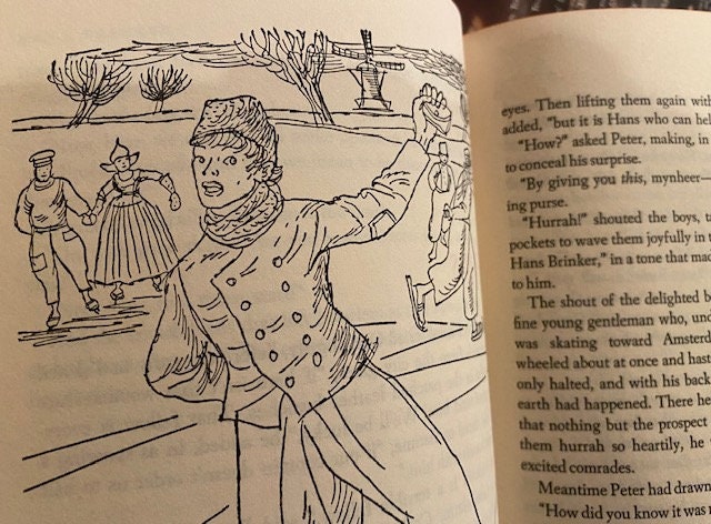 Vintage Hans Brinker and the Silver Skates Book Copyright 1954 Great ...