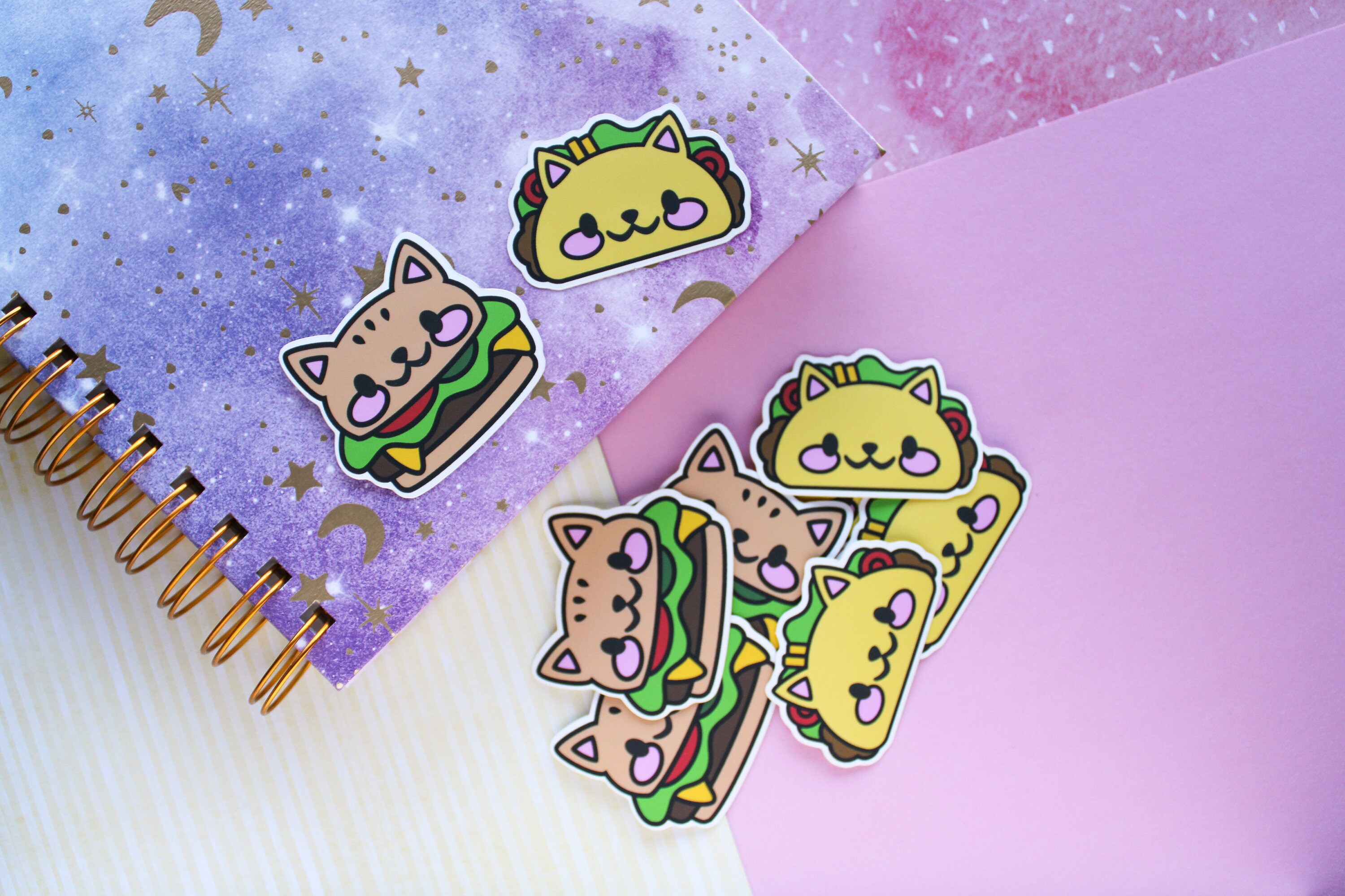 Cat-Food Stickers | Etsy