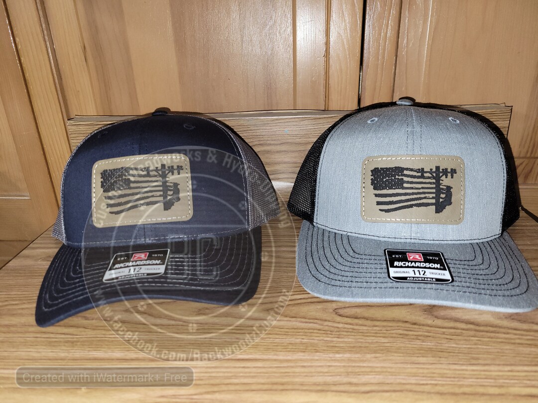 Lineman Flag Leatherette Patch Hat - Etsy