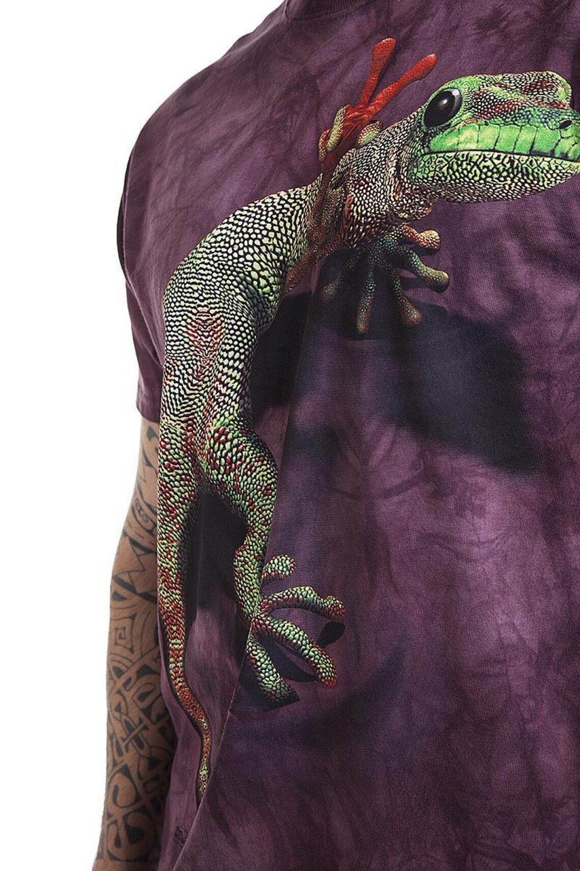 The Mountain Men's Peace Out Gecko T-shirt, Maroon, XL - Etsy