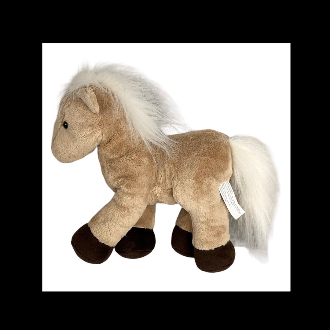 VTG Palomino HORSE PLUSH 12 Pony Stuffed Animal Toy Brown White Mane ...