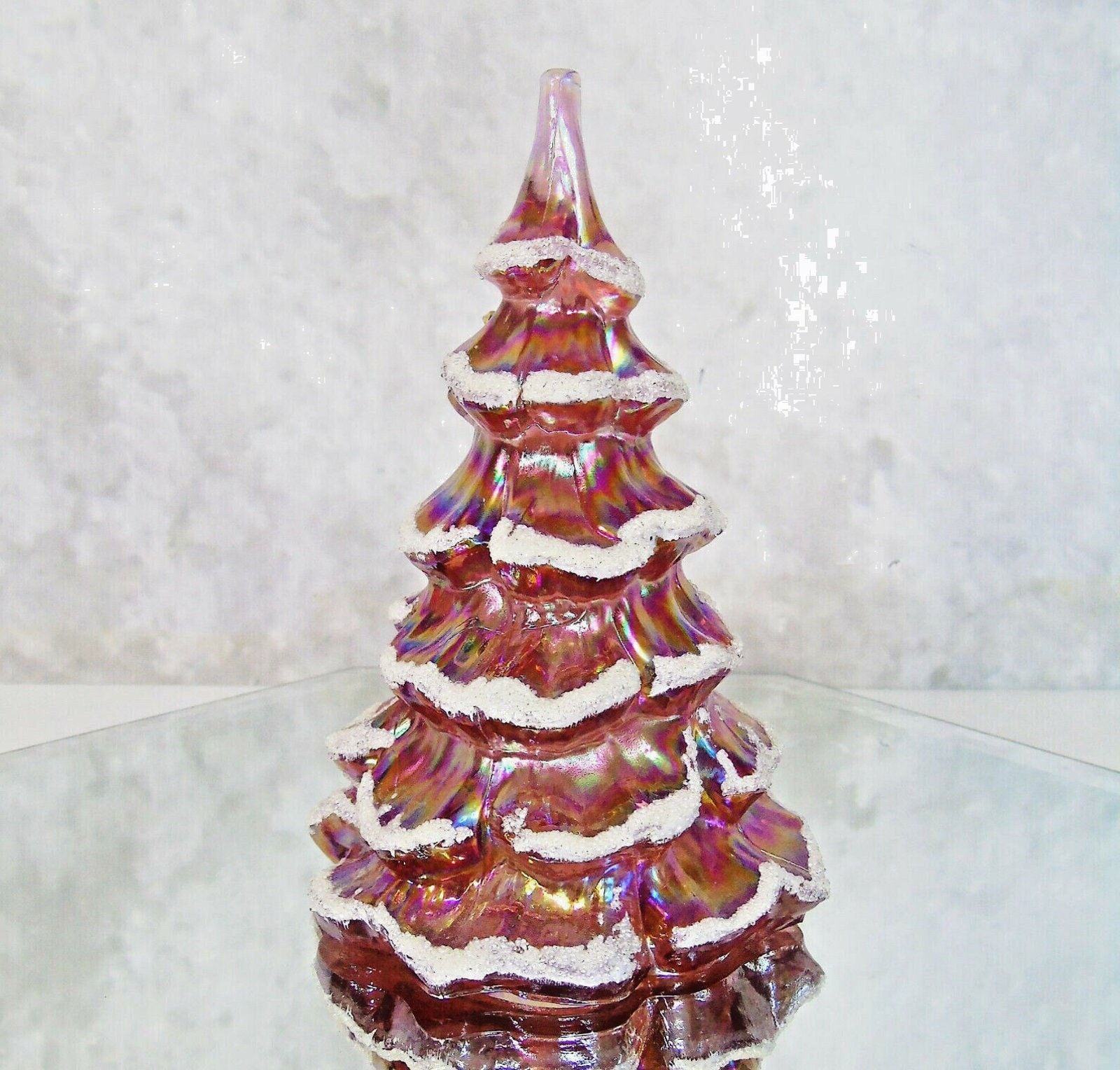 exclusive deals Fenton Blue, Snow Flocked, Iridescent Christmas Trees ...