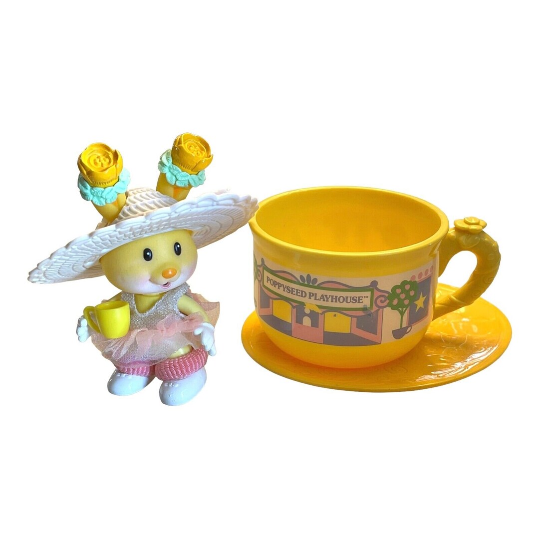 Vintage Poppyseed Playhouse TEA BUNNIES Toy Buttercup Honey Bunny Tea ...