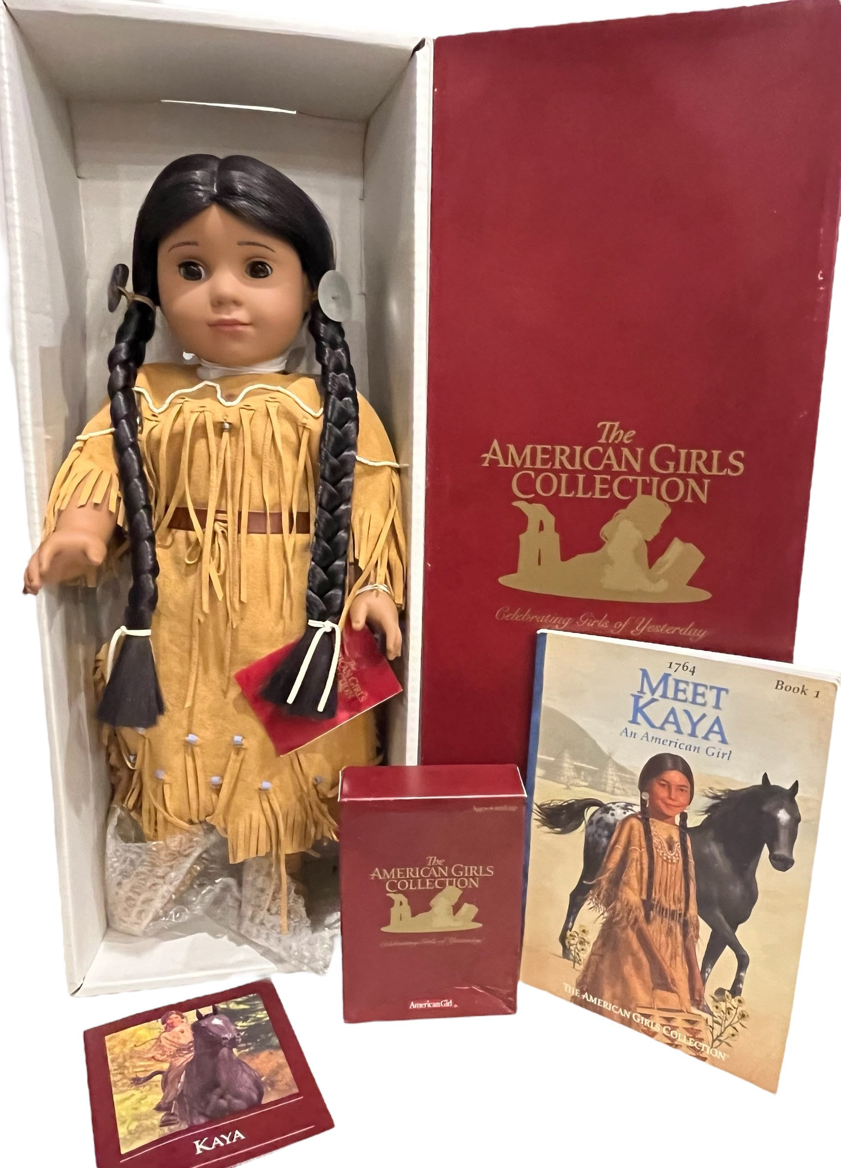 American Indian Girl Pleasant Company Label KAYA 18 DOLL in Meet Outfit ...