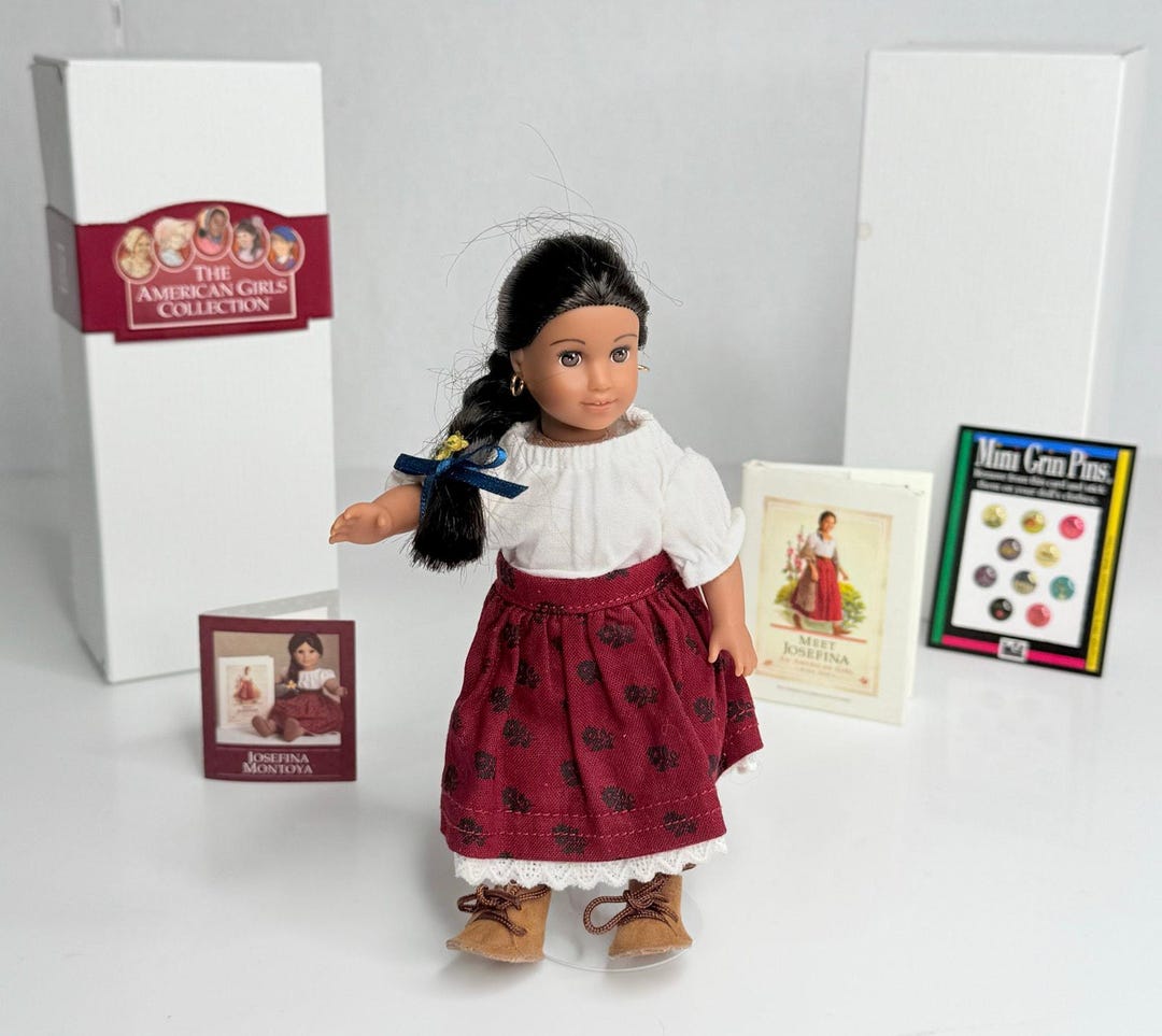 American Girl Josefina Mini Doll Meet Outfit Shoes Hair Flower Pamphlet ...