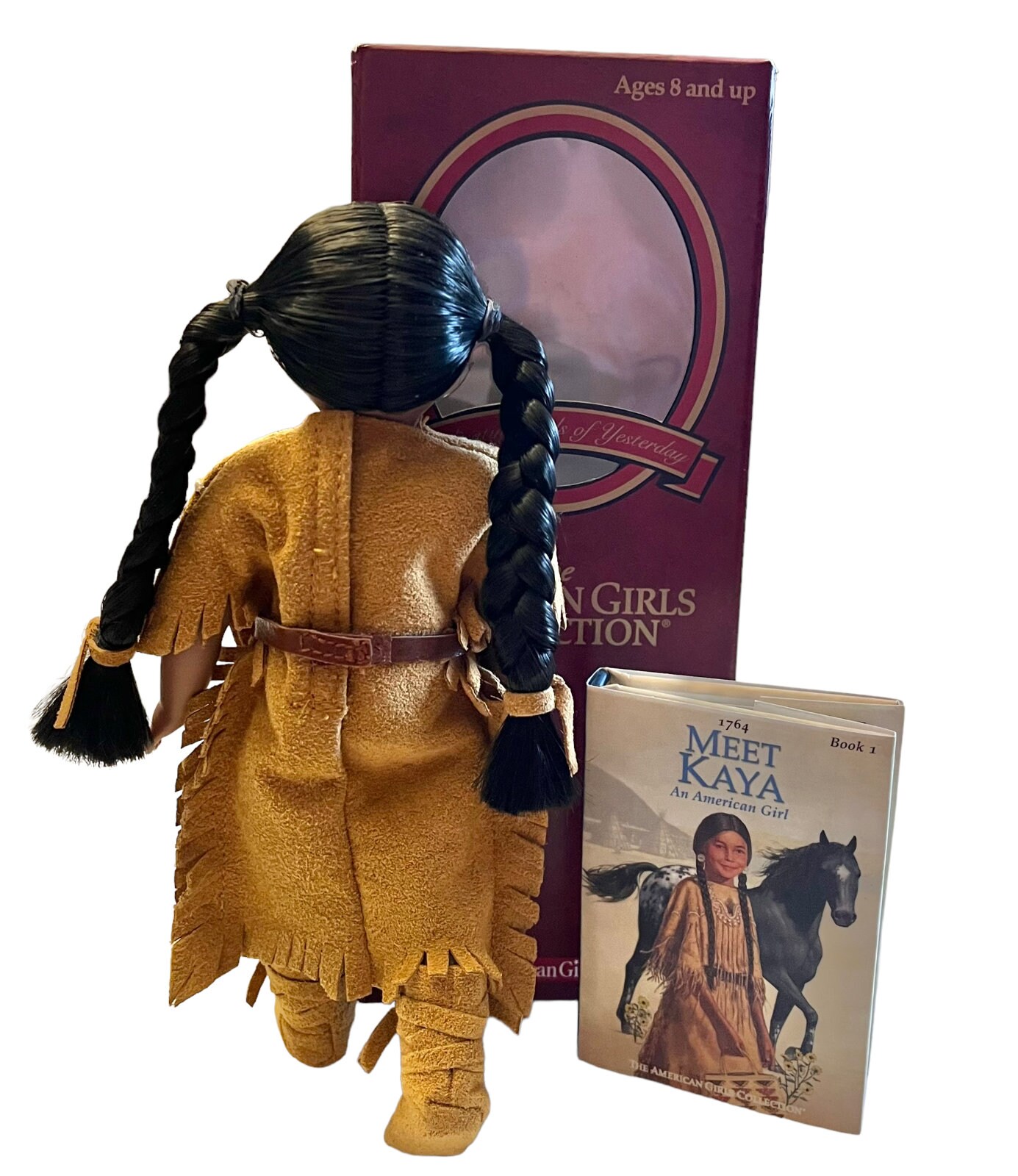 American Girl Mini 6.5 KAYA DOLL in Leather Meet Outfit & Moccasins ...