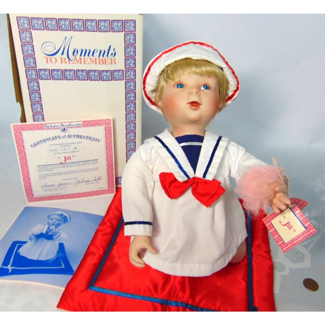 Ashton Drake Jill Doll Sailor Sail Boat Limited Edition Yacht Nautical ...