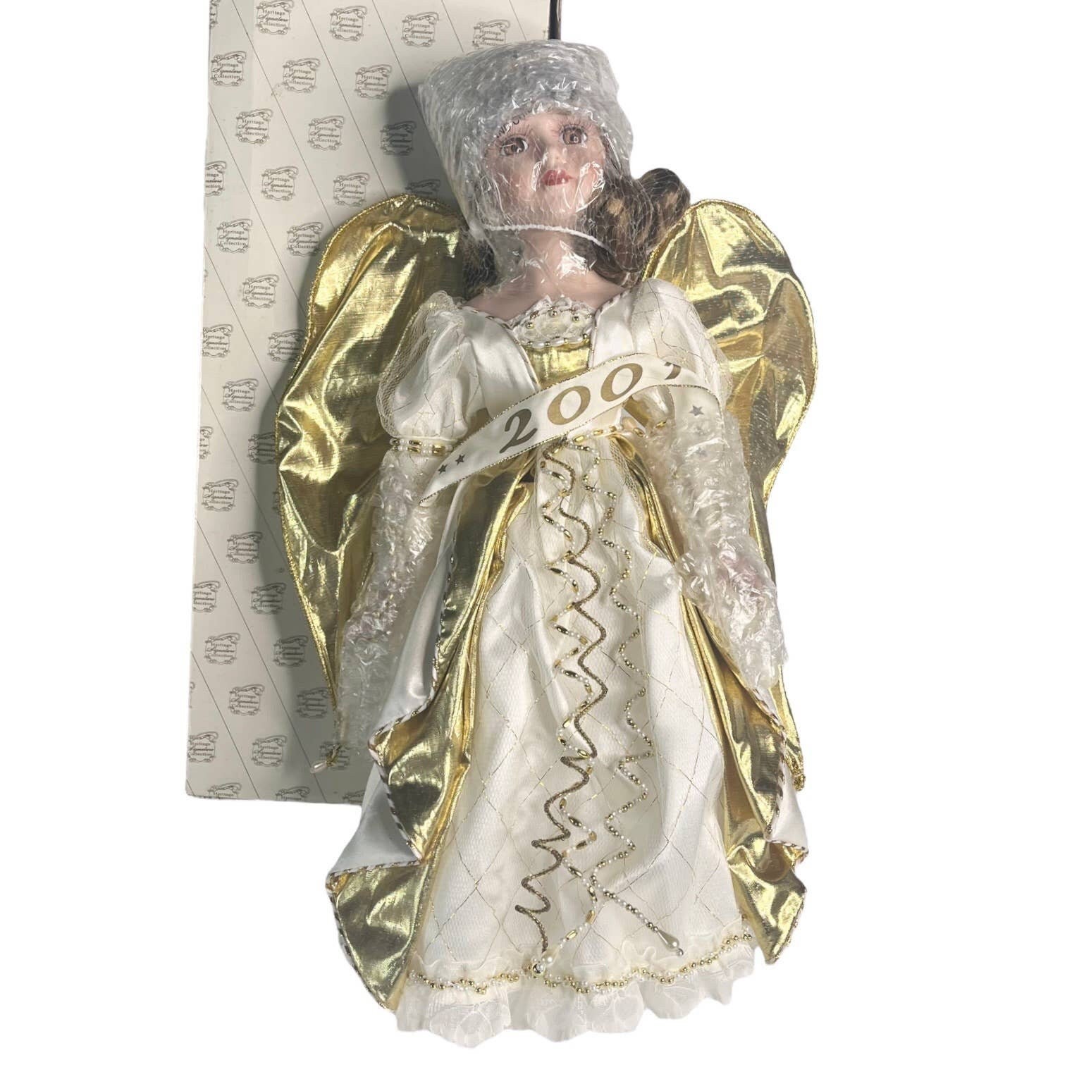Vintage 2001 Christmas Angel Porcelain Doll Jolene Noel Heritage Signature Collection 15 Tall