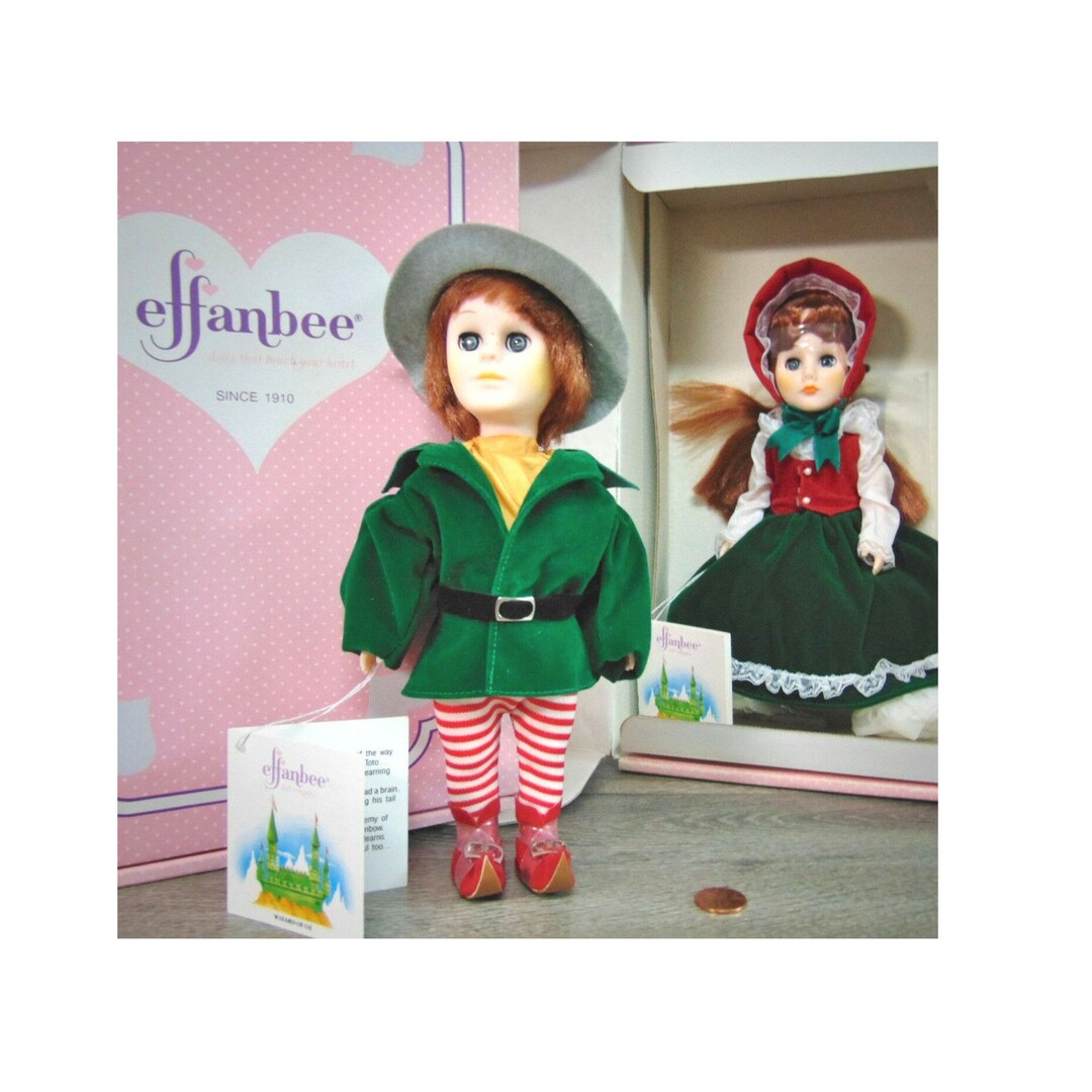 Vintage New Set (2) Wizard of OZ MUNCHKINS DOLL Effanbee Storybook ...