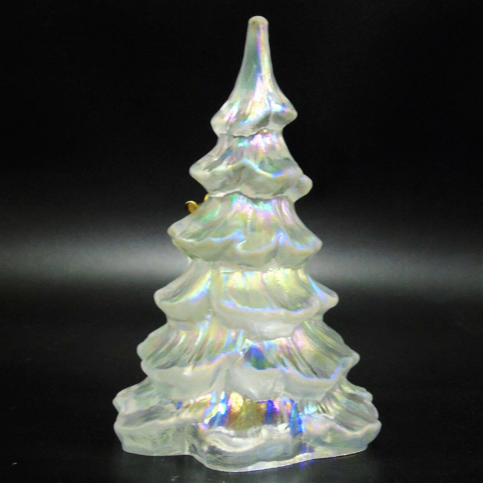 Vintage Fenton Glass CHRISTMAS TREE 6.5" FIGURINE Large White ...