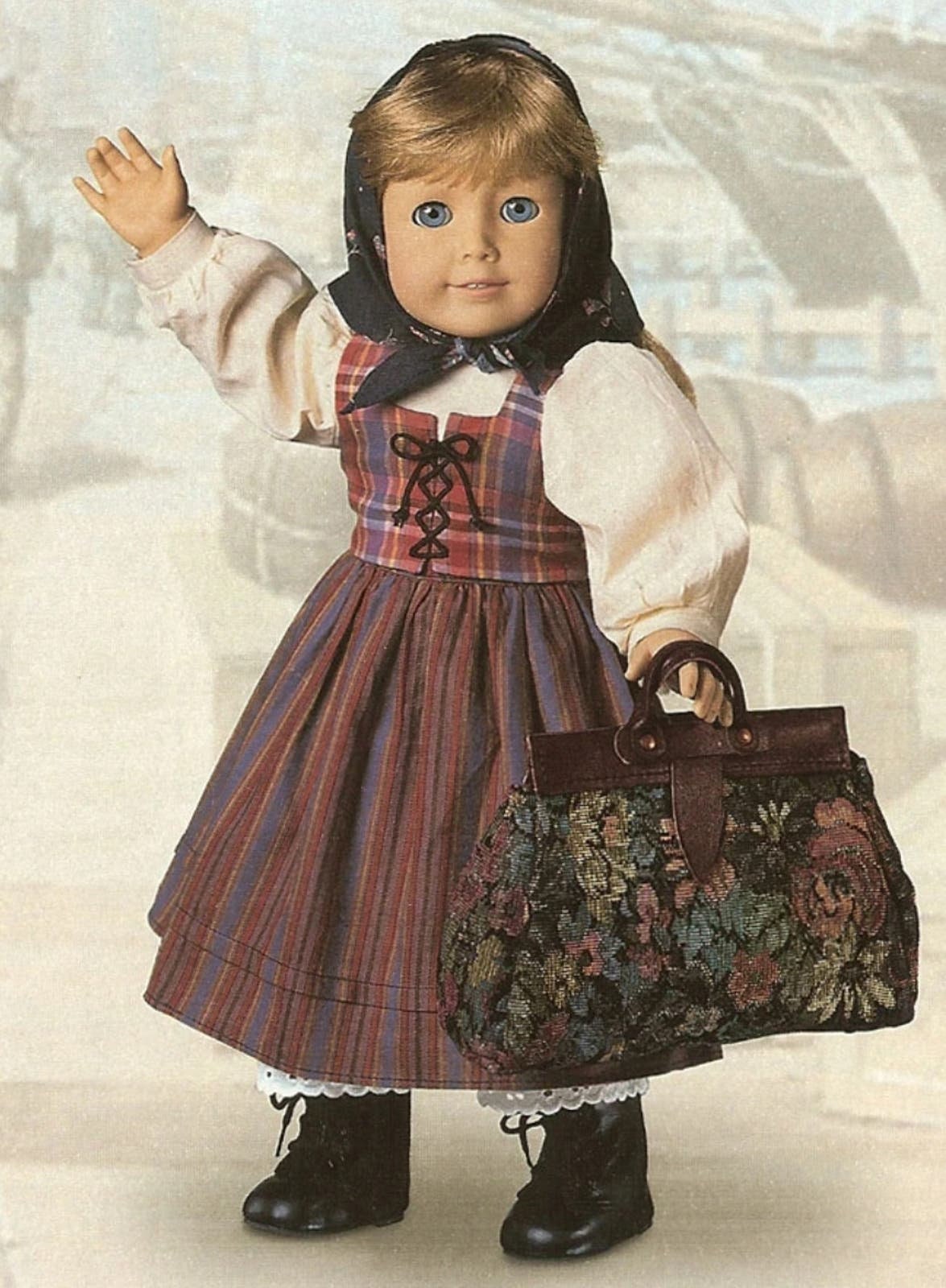 Vintage American Girl Kirsten Doll Clothes DIRNDL & KERCHIEF OUTFIT ...