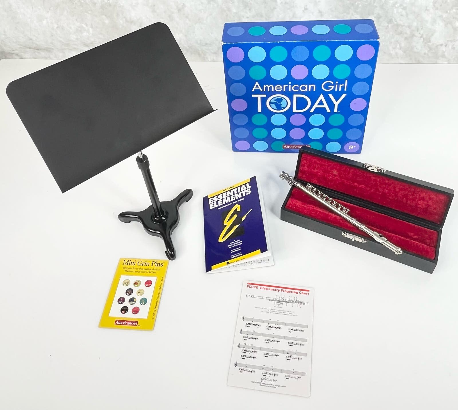 VTG American Girl Today FLUTE Music STAND Set Book Fingering Chart Case Box Etsy