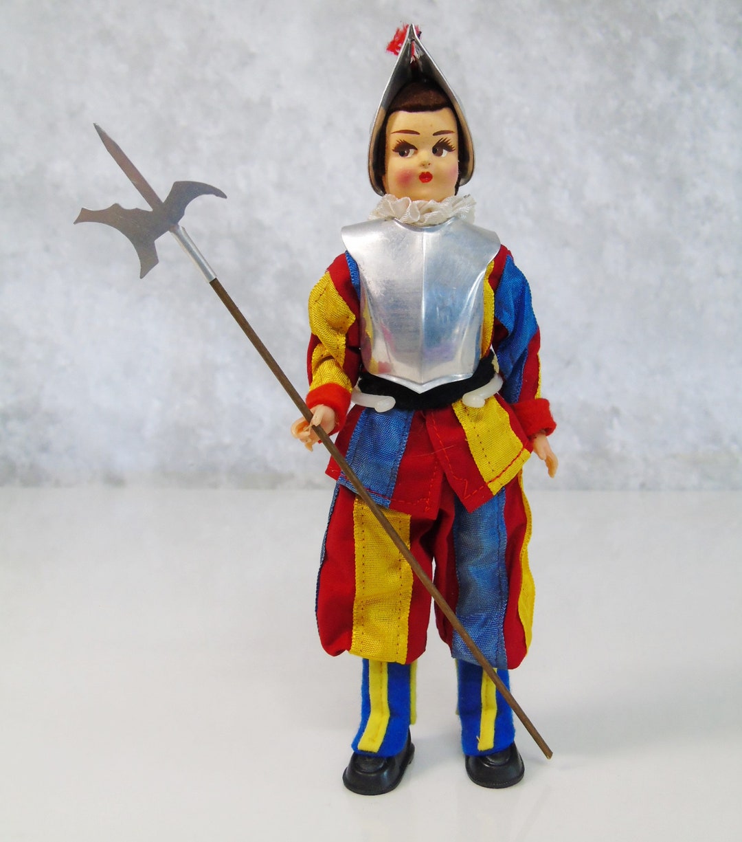 Vintage Composition / Paper Mache KNIGHT FIGURINE DOLL Made in Italy ...
