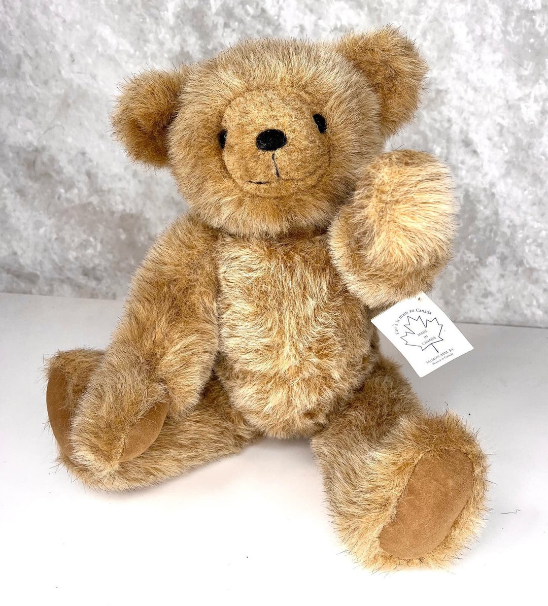 Vintage Bears & Bedtime Teddy BEAR PLUSH 19" Stuffed Animal Salmon Arm ...