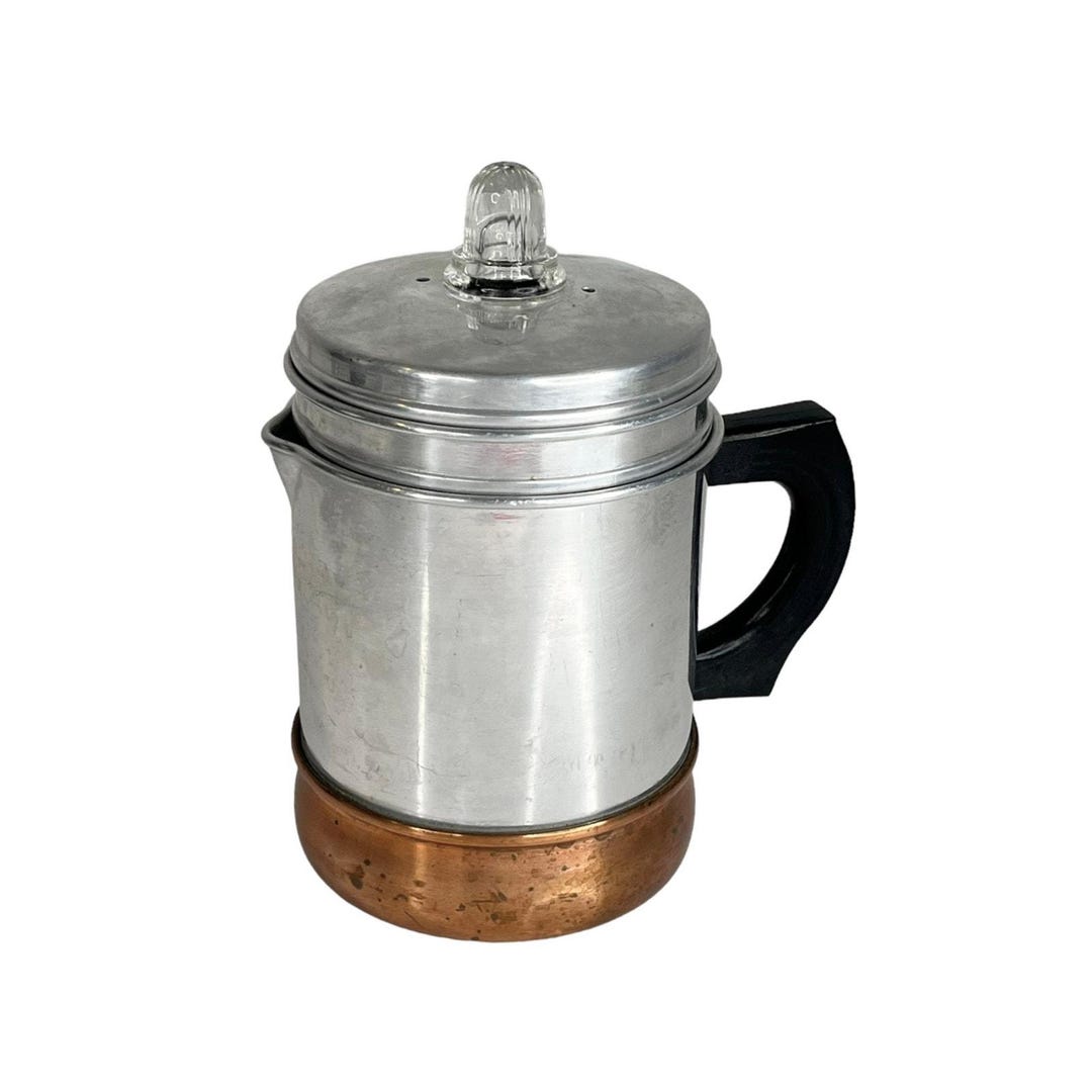 VTG 1950s Armorware COFFEE PERCOLATOR Pot 7 Copper Clad Aluminum ...