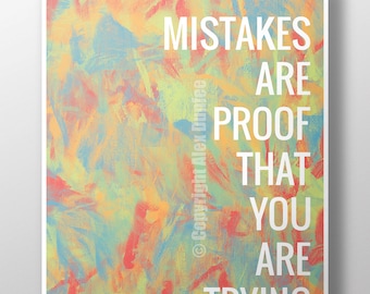Mistakes Are Proof | Etsy