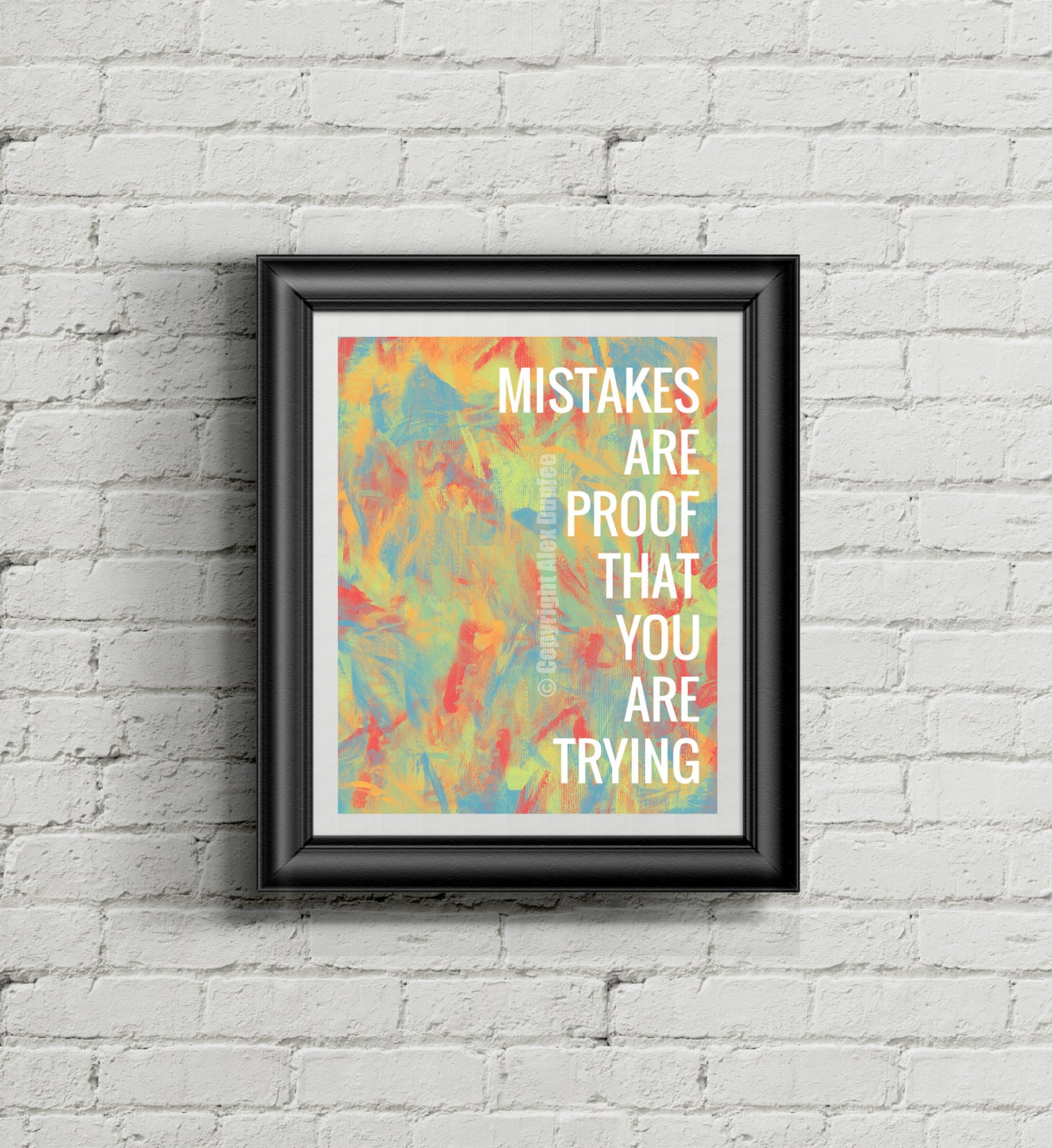 16"x20" Mistakes Are Proof That You Are Trying - Classroom Poster ...