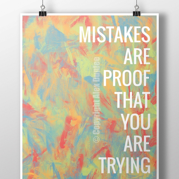 Mistakes Are Proof - Etsy