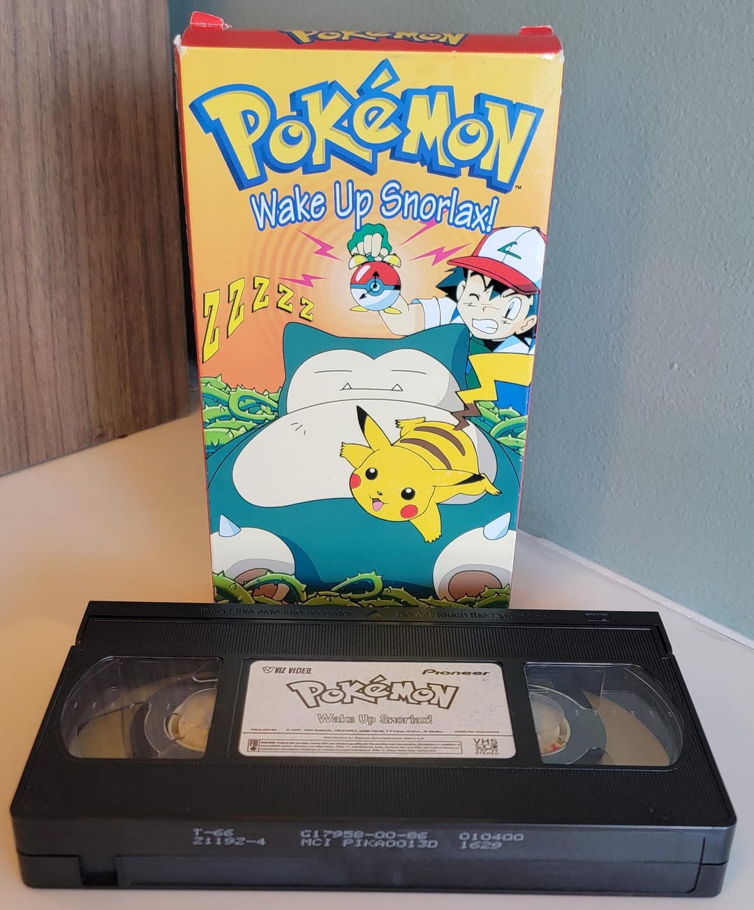 POKEMON VHS Wake up Snorlax Nintendo 1998 Tomy Pikachu Charizard Eevee ...