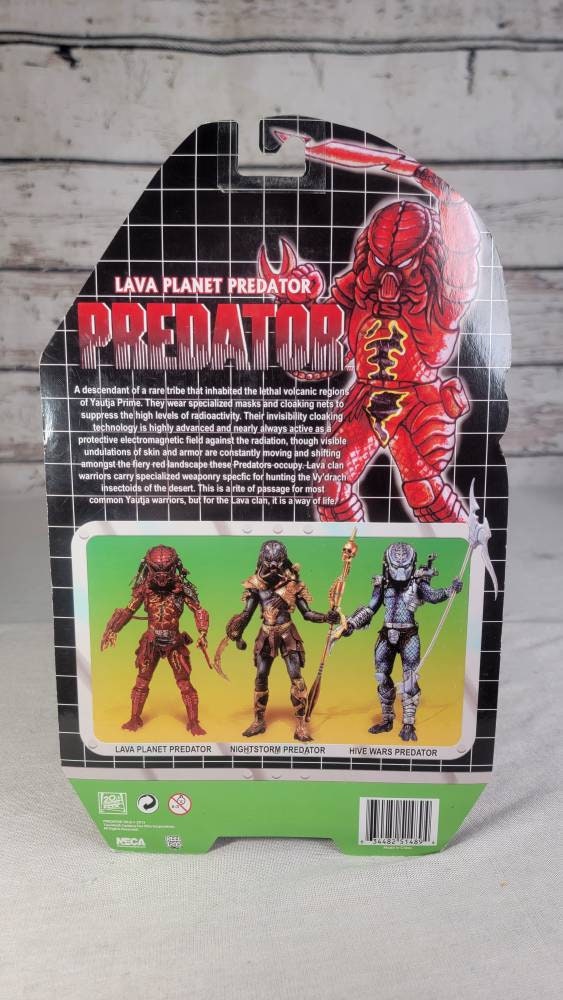 Neca Series 10 Kenner Tribute Lava Planet Predator 7 Action Figure - Etsy