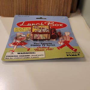 HAPPY DAYS Mini Lunch Box KEYCHAIN With Thermos and Toy Snack 1998 ...