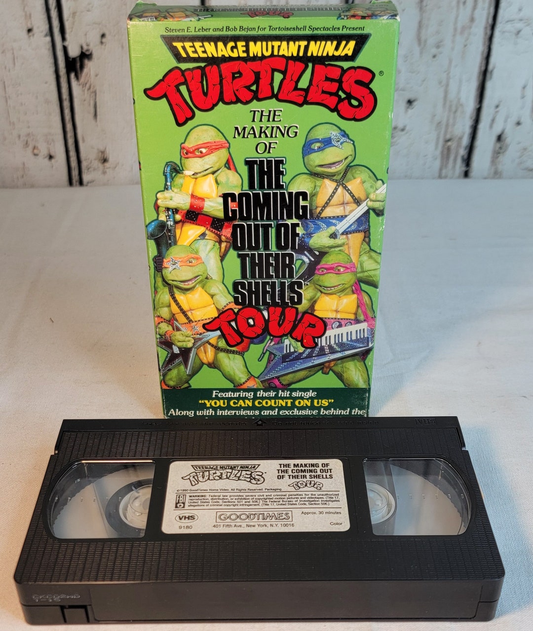 TMNT Coming Out of Their Shell Tour VHS Teenage Mutant Ninja Turtles ...