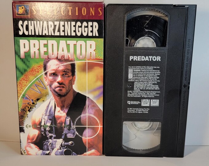 Predator 1987 VHS Alien Ridley Scott Terminator Stan Winston ...