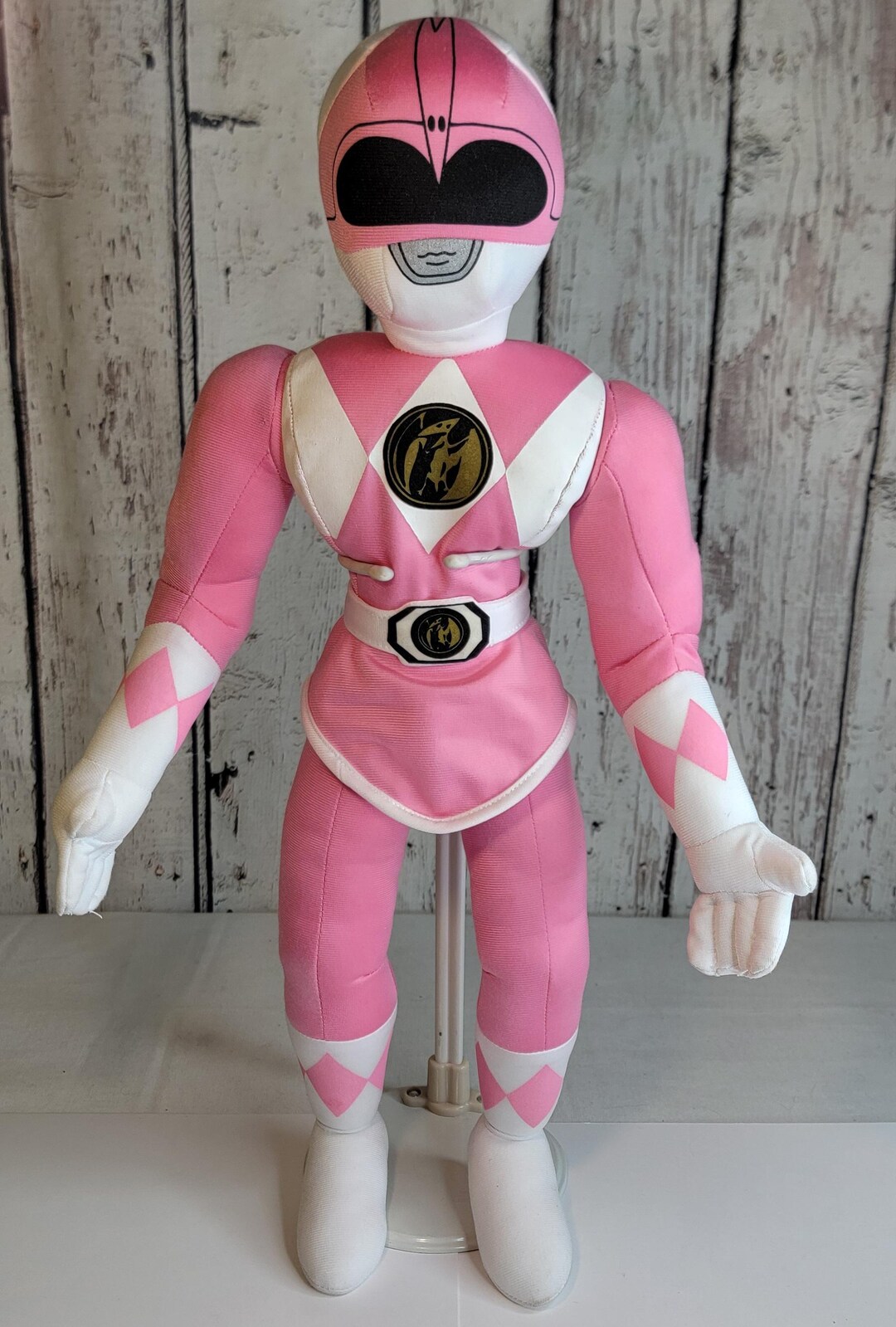 Mighty Morphin Power Rangers PINK RANGER 1994 Plush Sound Activated ...