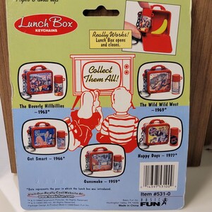 HAPPY DAYS Mini Lunch Box KEYCHAIN With Thermos and Toy Snack 1998 ...