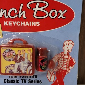 HAPPY DAYS Mini Lunch Box KEYCHAIN With Thermos and Toy Snack 1998 ...