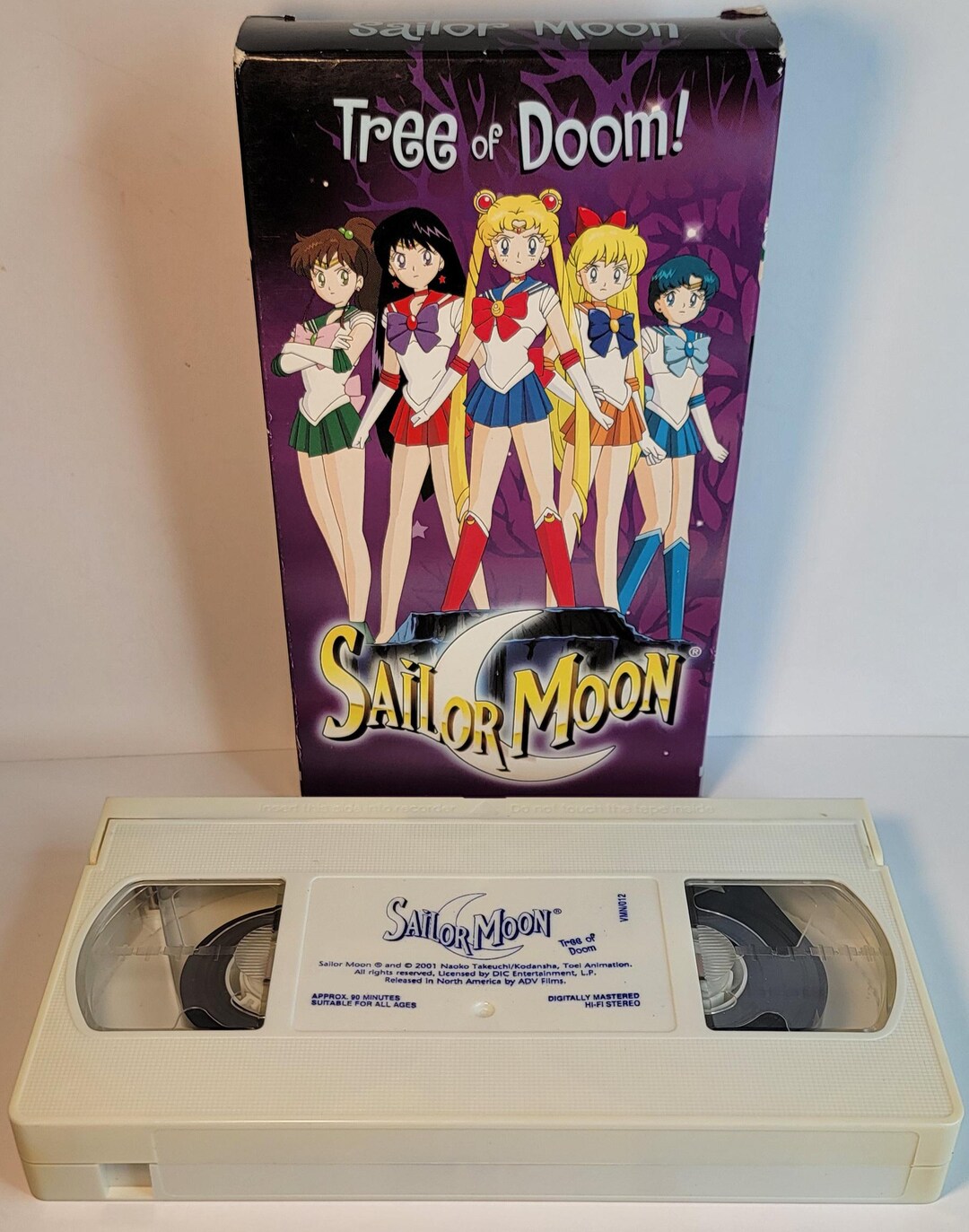 SAILOR MOON Tree of Doom VHS White Shell Tuxedo Sam Disney Sailor ...