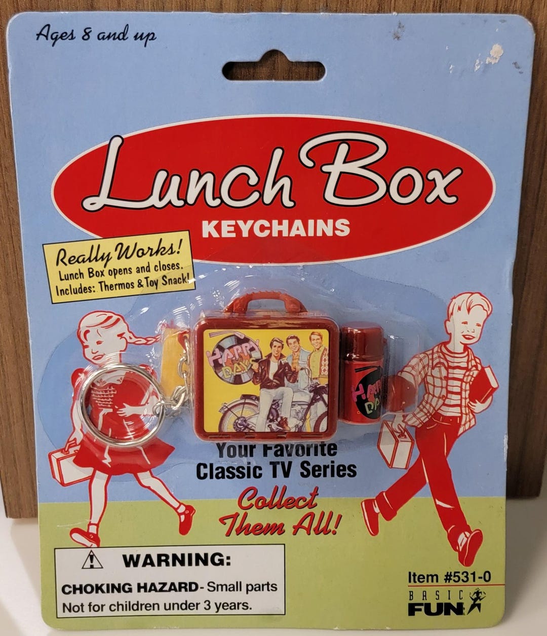 HAPPY DAYS Mini Lunch Box KEYCHAIN With Thermos and Toy Snack 1998 ...