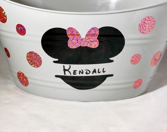 Minnie mouse bucket | Etsy