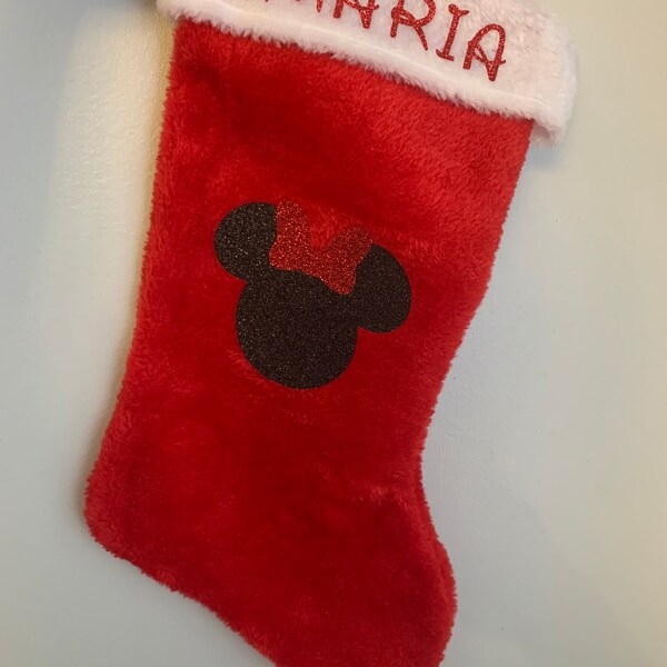 Minnie Mouse Stocking Personalized - Etsy