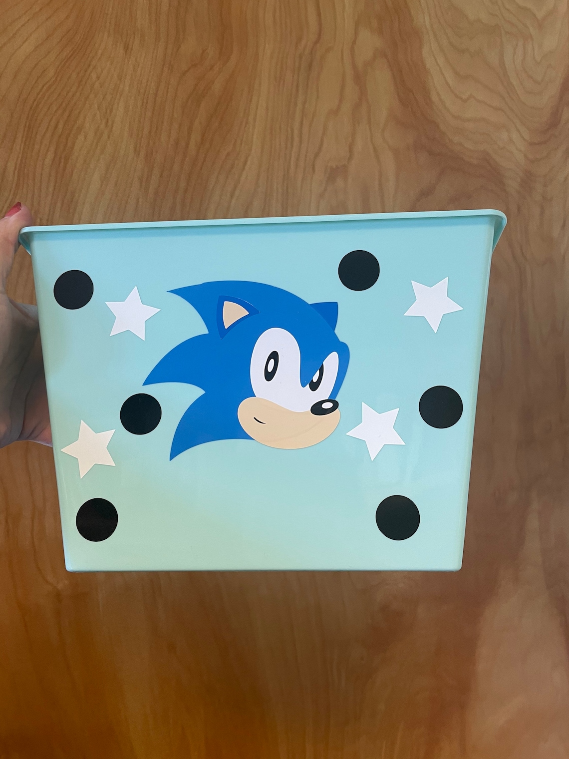 Personalized Kids sonic the hedgehog basket bucket Custom | Etsy