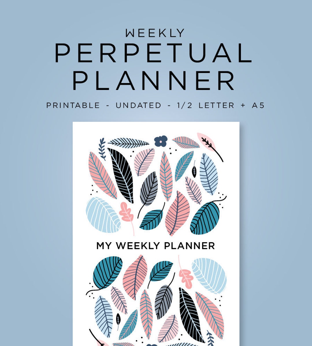 Undated Personal Planner Printable, Printable Planner Inserts ...