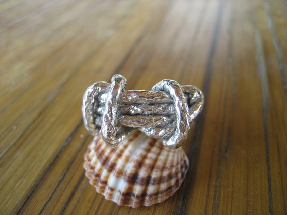 Sterling Silver Ring Silver Rope Ring Handmade Ring gift | Etsy