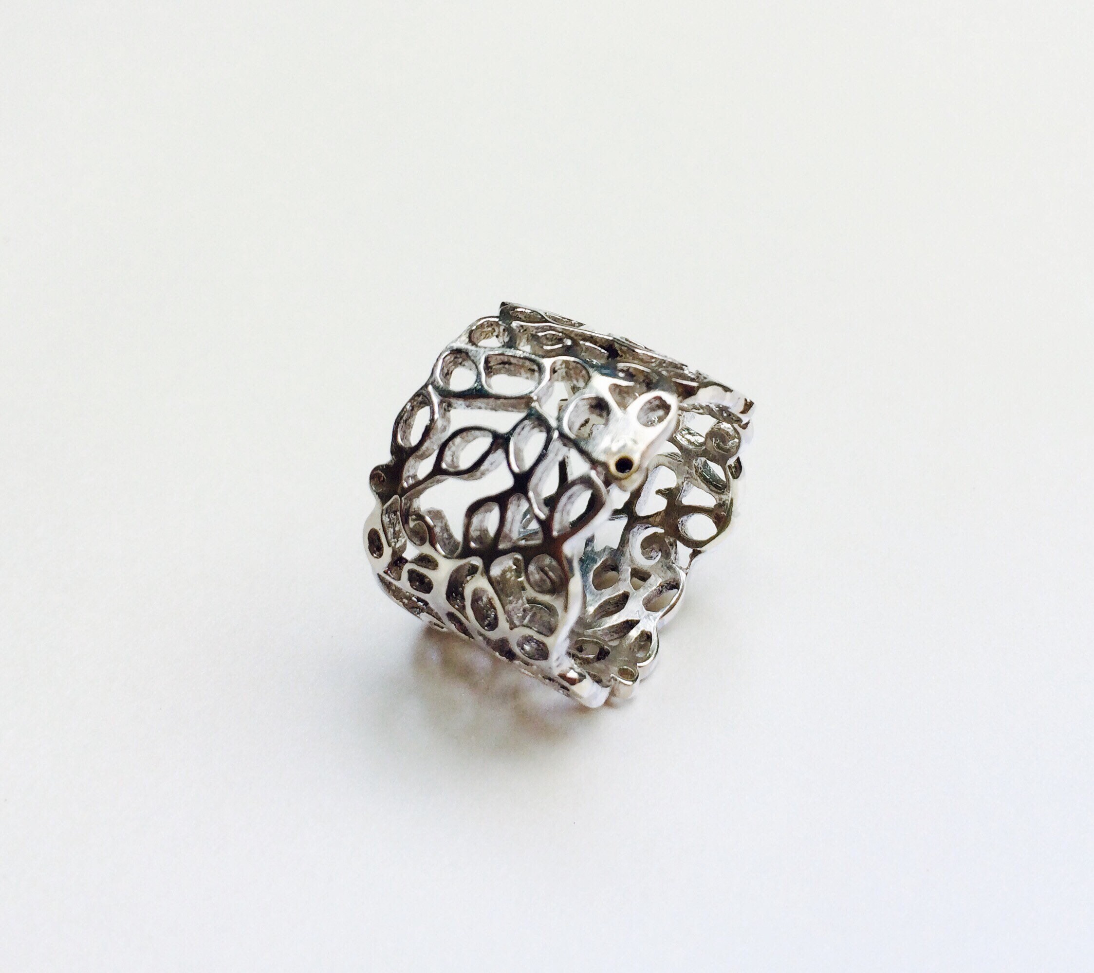 Sterling Silver Ring ,wide Band Ring, Chunky Silver Ring , Silver Ring ...