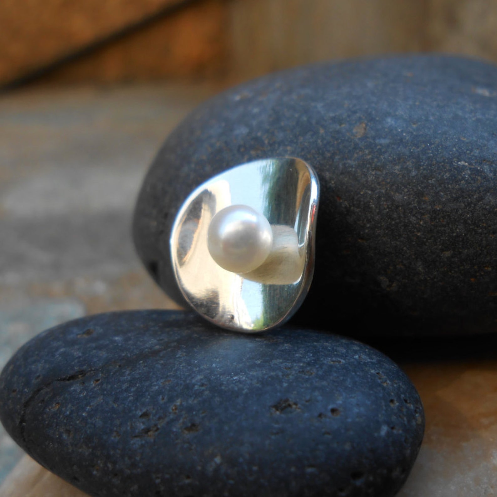 Pearl Cufflinks ,handmade Cufflinks ,silver Cufflinks ,gift for Him ...