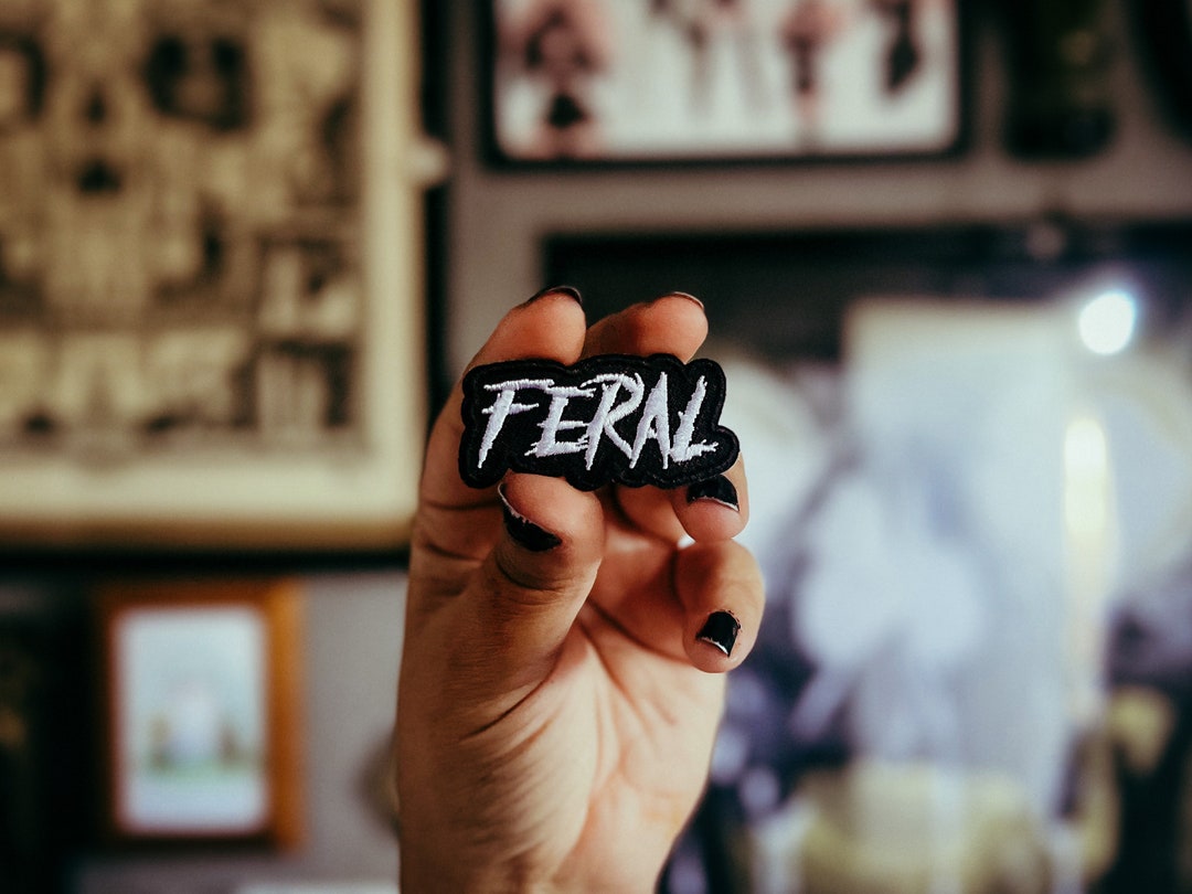 2 Inch Feral Metal Font Die-cut Embroidered Sew-on Patch - Etsy