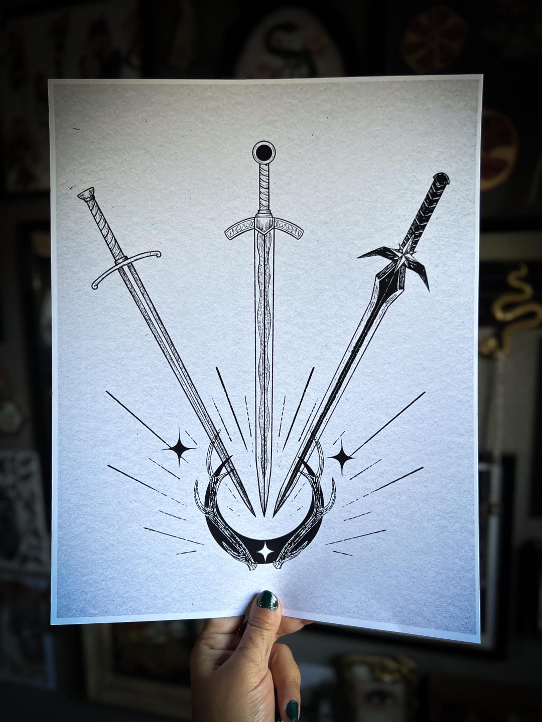 Maasverse Swords | 8x10 Illustration | Art Print - Etsy