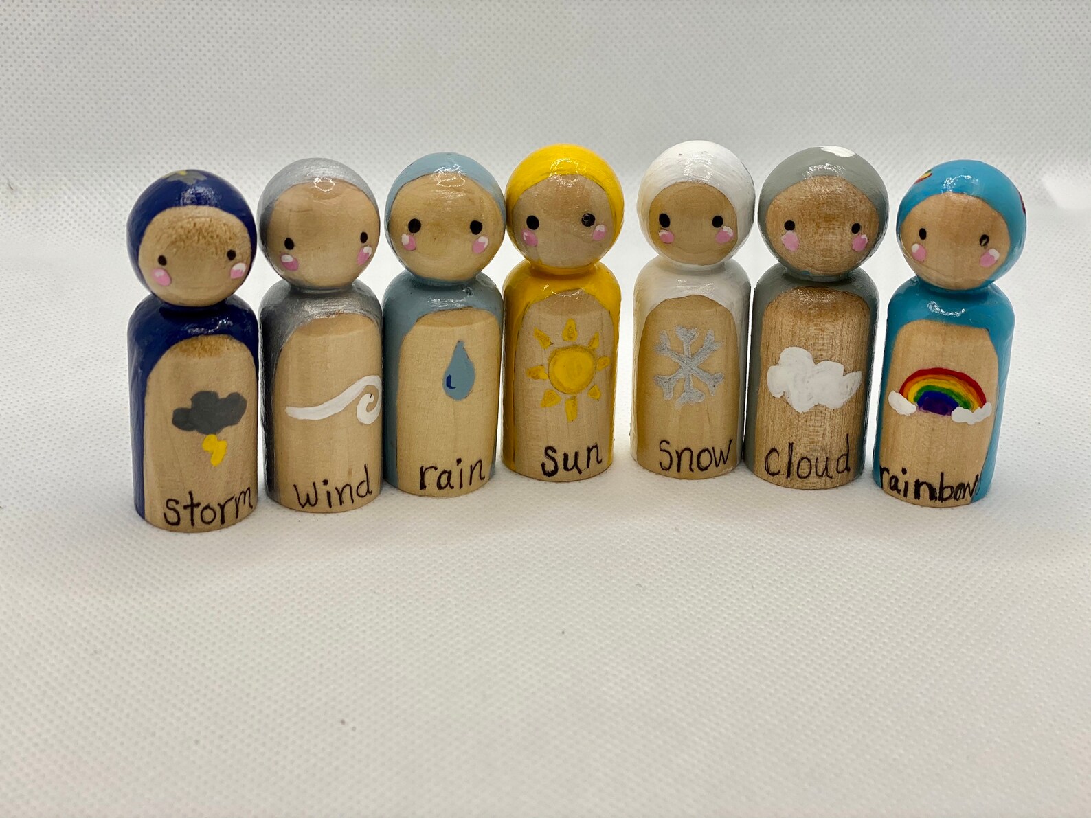 Weather peg dolls | Etsy